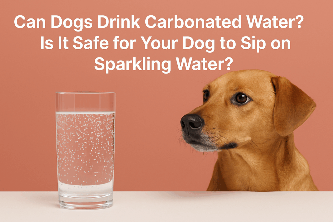 Can Dogs Drink Carbonated Water? Is It Safe for Your Dog to Sip on Sparkling Water?